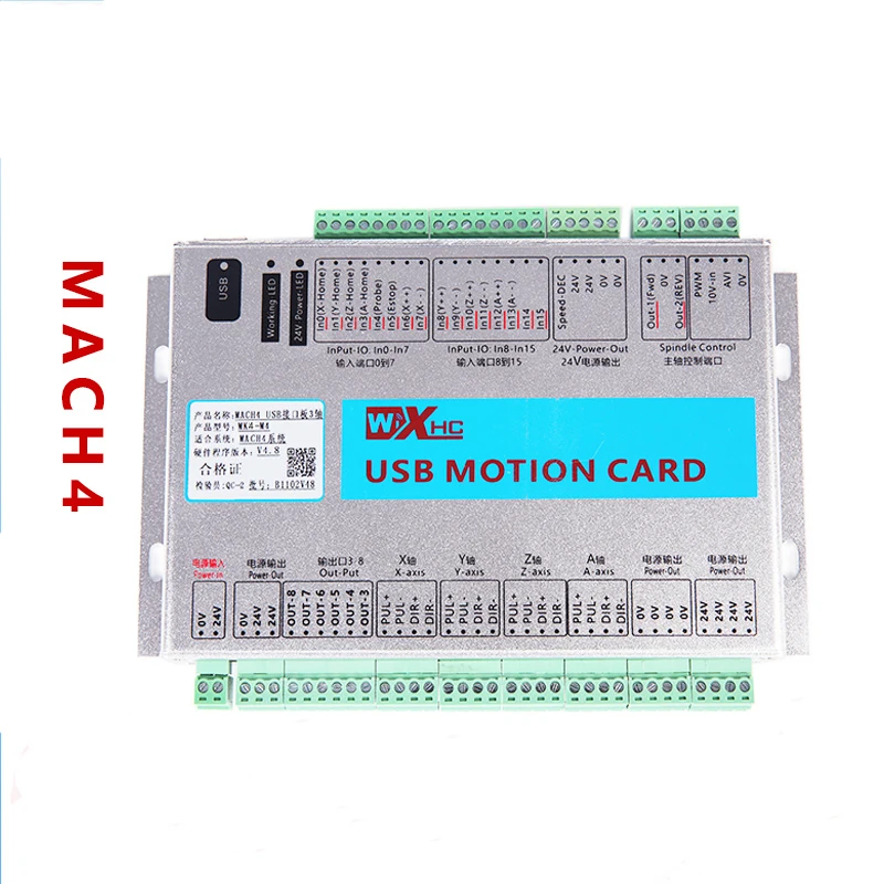 Mk4-m4 Xhc Usb Cnc Controller Mach4 Cnc Motion Control Card Breakout ...