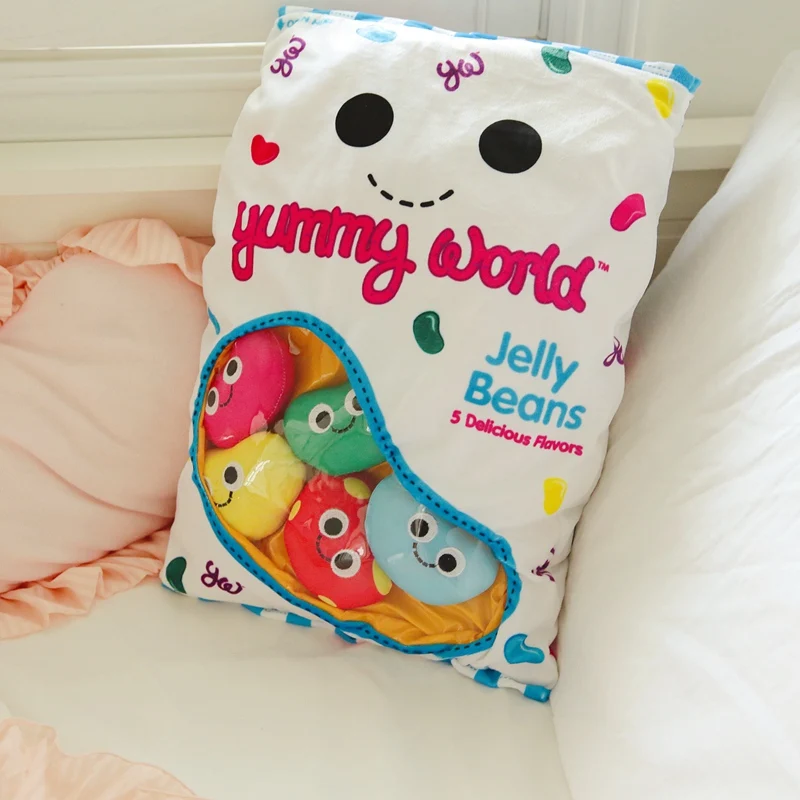 Kawaii Cartoon Rabbit Pudding Plush Model Pillow Toy - KawaiiMerch.com