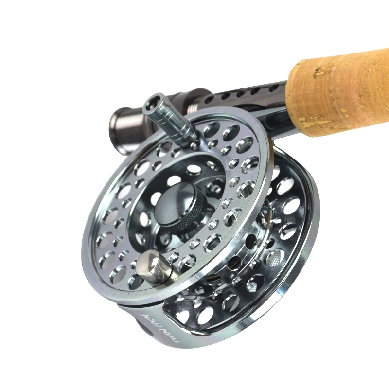 3/4 5/6 7/8 9/10 WT Aluminum Fly Fishing Reels CNC-machined Large Arbor ...