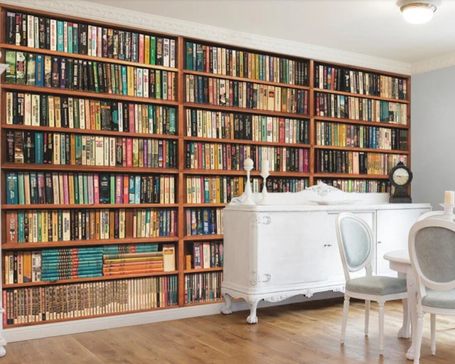 Home Library Wallpaper