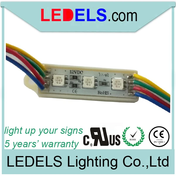 3 years warranty waterproof ,12v 0.72w 5050 led rgb module for channel ...
