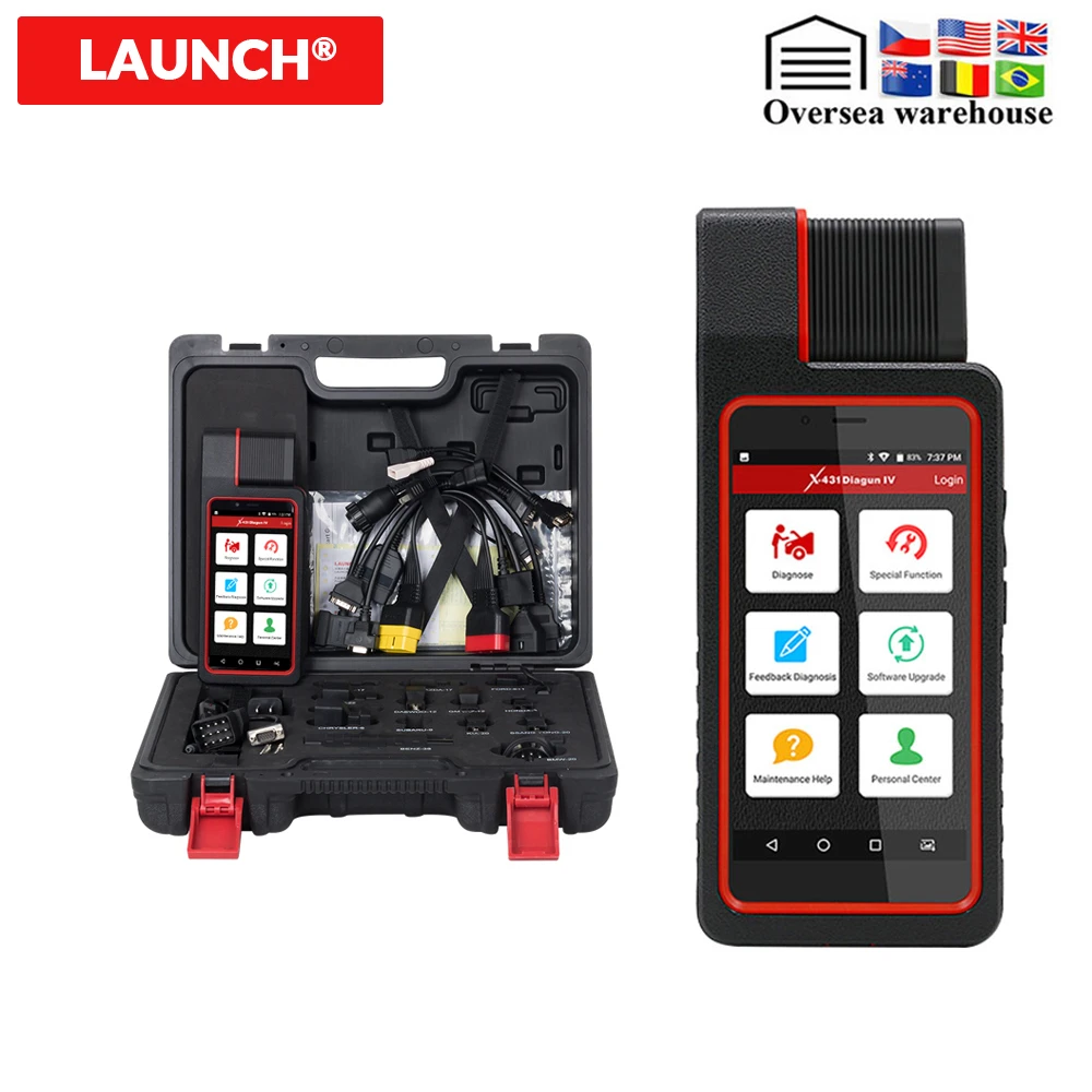 LAUNCH X431 Diagun IV with full set adapters OBD2 Diagnostic tool as X ...