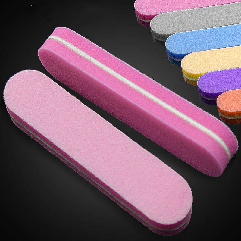 5pcs/lot Colorful Buffing Sanding Nail Buffer Block Files Acrylic ...