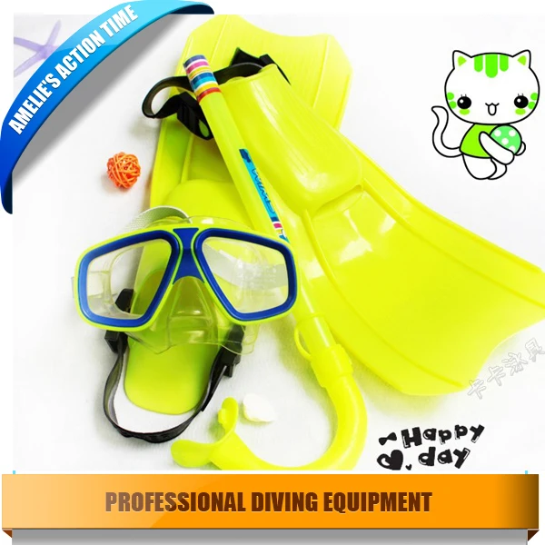 Scuba-Gear-Kids-Children-Durable-Children-Diving-Mask-Snorkel-And-Fins ...