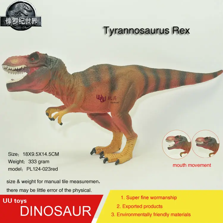 Hot toys figure Red Tyrannosaurus Rex Simulation model Jurassic park ...