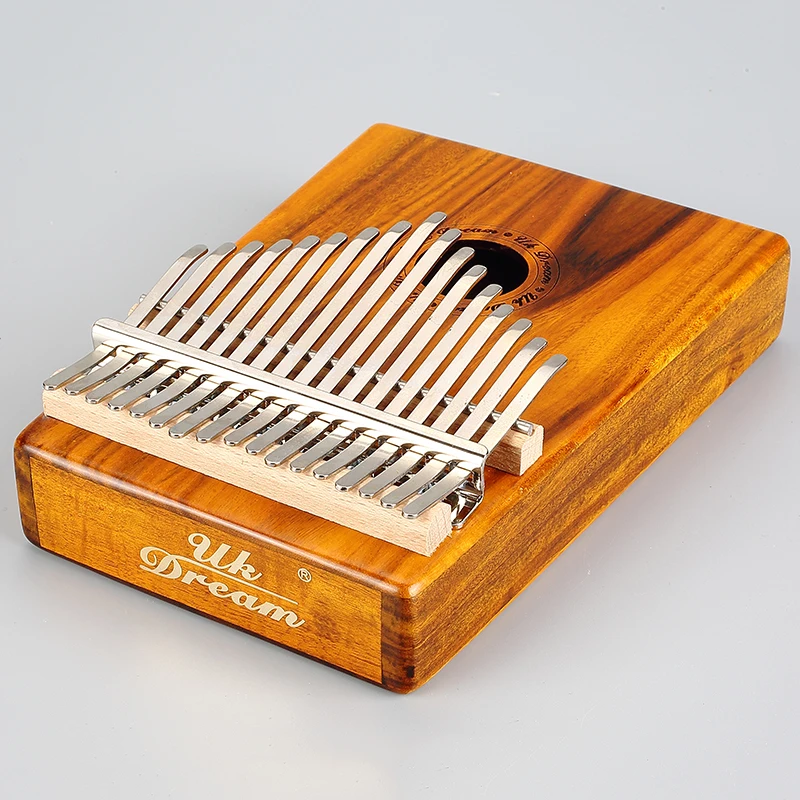 17 Keys Kalimba Mbira Sanza Likembe Thumb Piano Rosewood Instrument ...