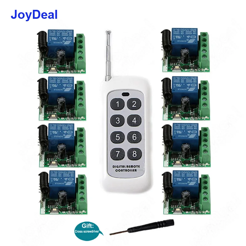 433-Mhz-Wireless-Remote-Control-Switch-DC-12V-1CH-RF-Relay-Receiver ...