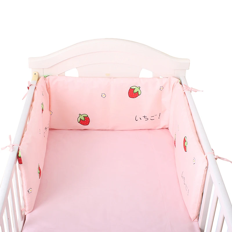 180-CM-Baby-Bed-Bumpers-Cotton-Print-Thicken-Crib-Cushion-Cot-Protector ...