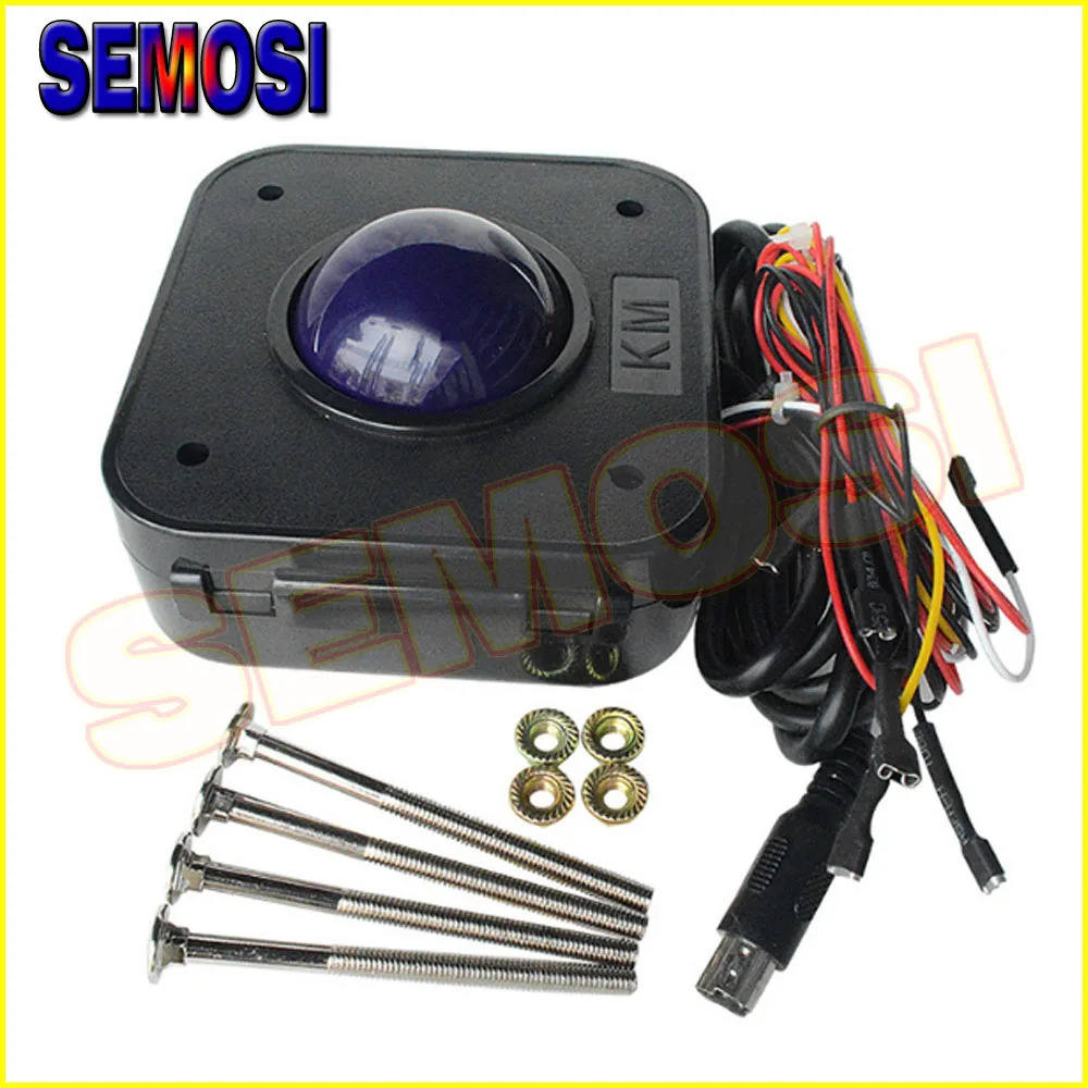 Conector redondo LED Trackball Mouse PS2 de 4,5 cm para máquina de ...