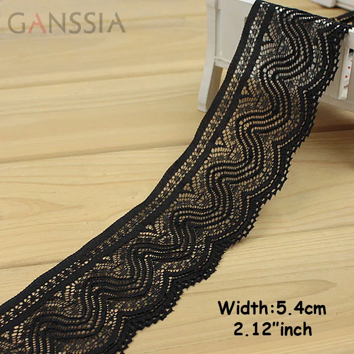 2Meters/lot Width:5.4cm High quality elastic lace,embroidered lace for ...