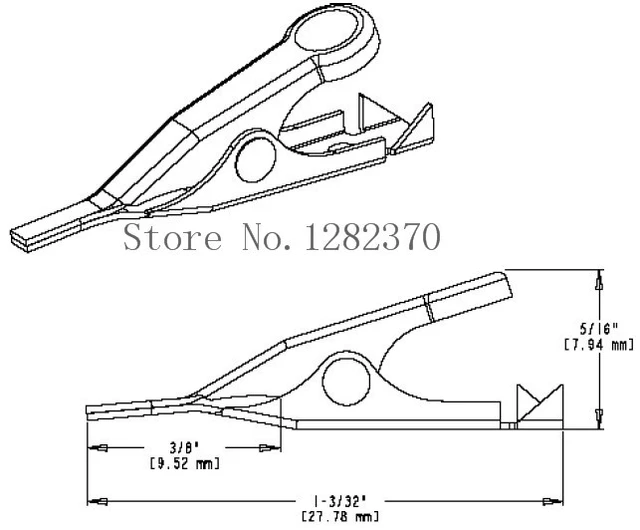 Alligator Clips Drawing