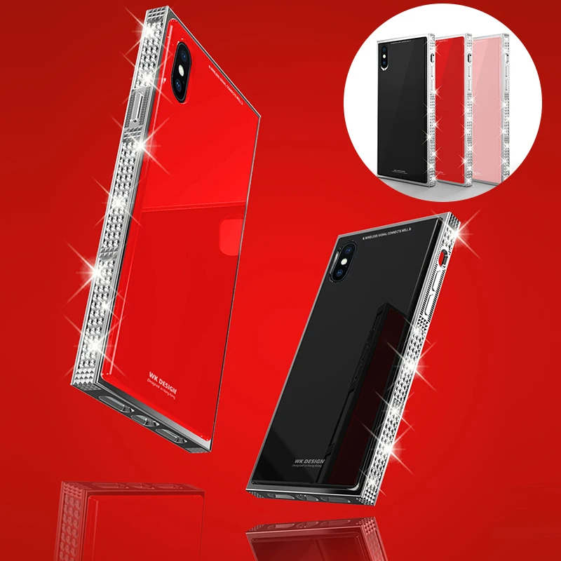 Caja del teléfono de cristal para iPhone X vidrio templado para el caso ...