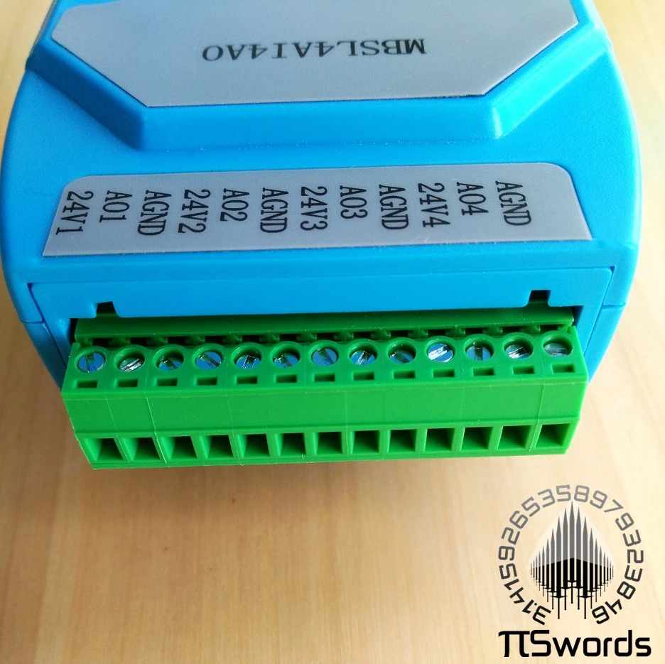 Analog Input and Output Module 4 Channels 12 bit AD/DA Isolated 4AI ...