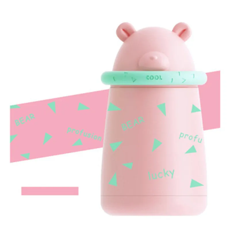 300ml Rainbow Badi Bear mug Creative Cartoon Cute Stainless steel Cup ...