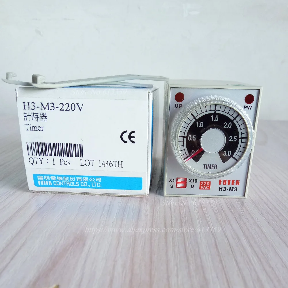 H3-M3-220VAC H3-M3-24VDC FOTEK ON Delay Timer New & Original H3-M3