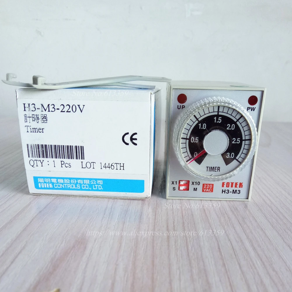 H3-m3-220vac H3-m3-24vdc Fotek On Delay Timer New & Original H3-m3 - El ...