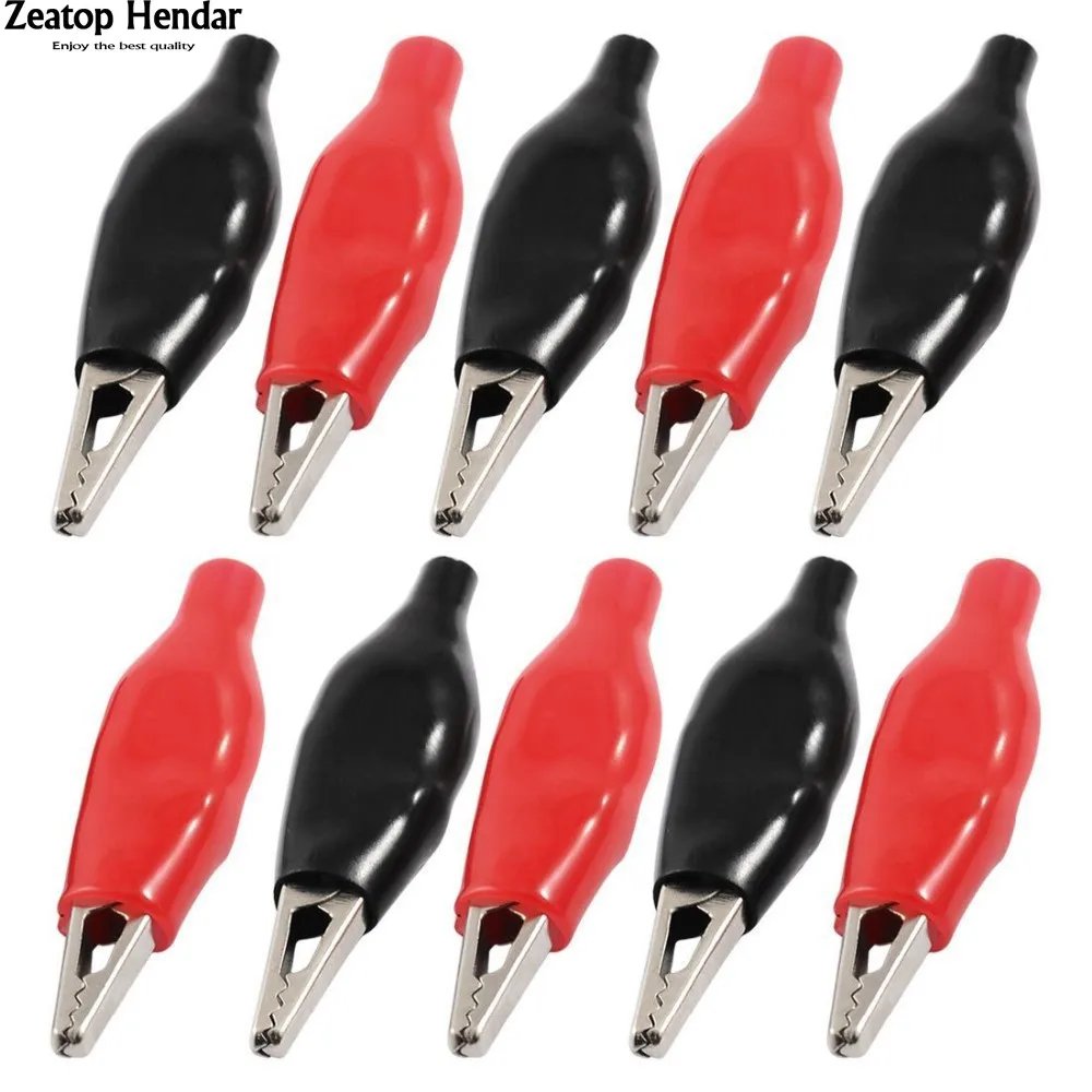 400 PCS 27mm Mini Clamp Test Probe Replacement Electric Alligator Clip ...