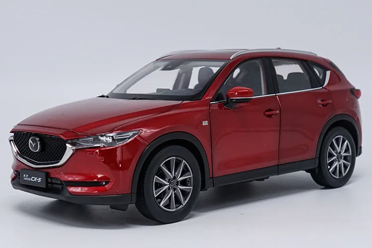 Modelo fundido a presión 1:18 para Mazda CX 5 2018, SUV rojo, coche de juguete de aleación ...