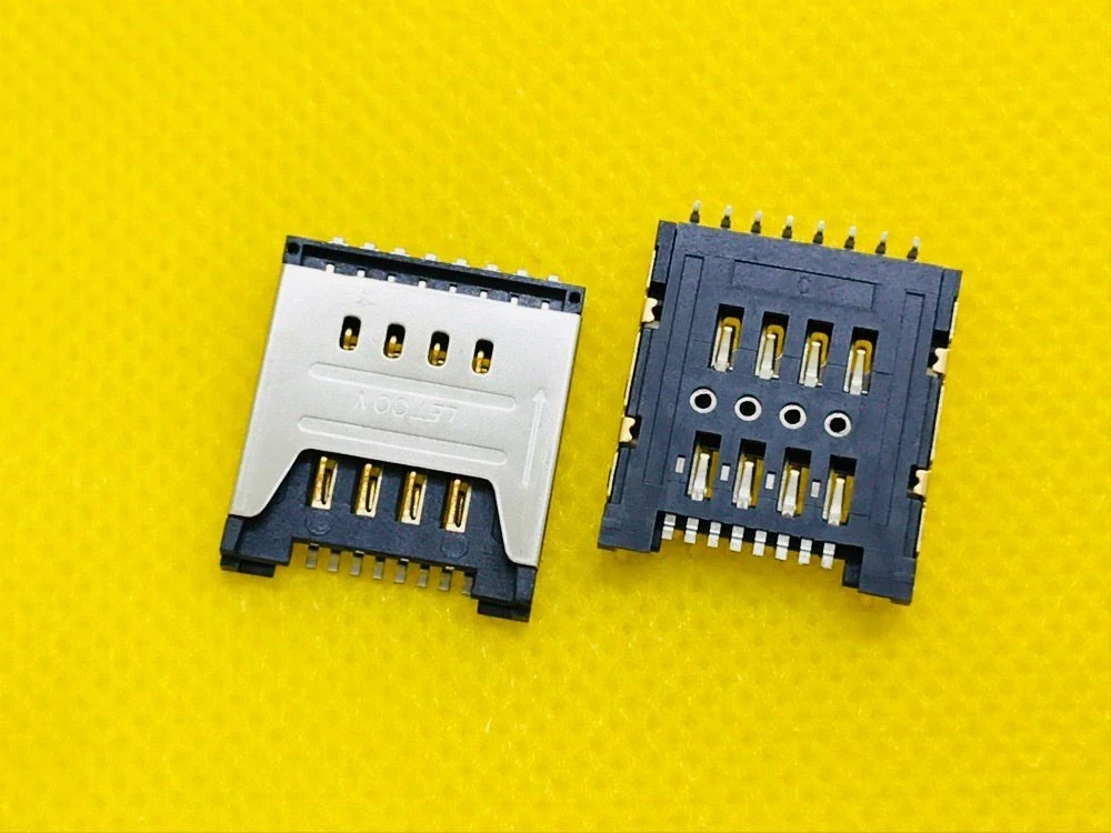 Micro Dual SIM+TF/SD Card 3 in 1 Socket Connector 8pin Smartphone PCB ...