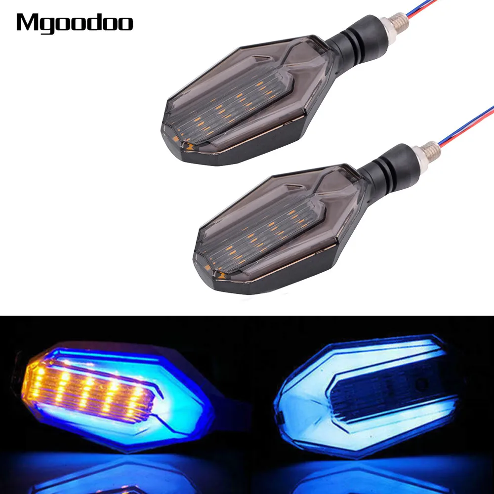2Pcs LED Motorcycle Turn Signal Lights 12V Super Bright Indicator ...