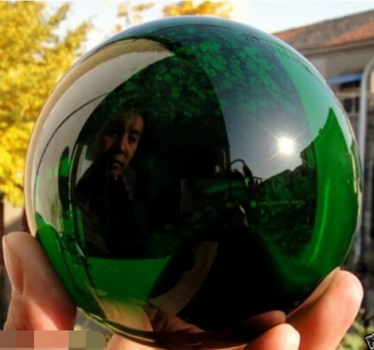 WBY+++ 511+++Asian Rare Natural Quartz Green Magic Crystal Healing Ball ...