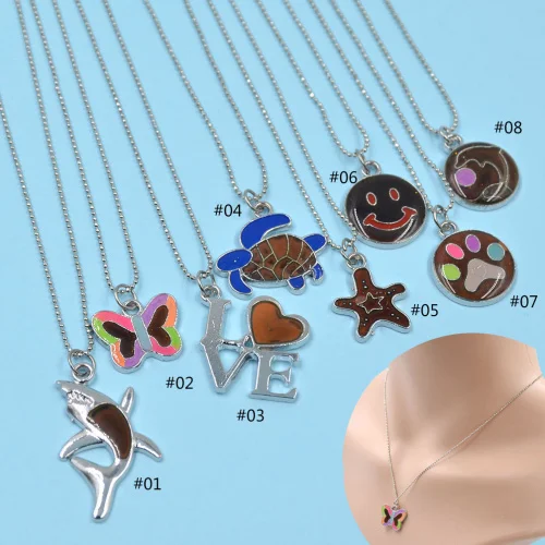Changing Color Necklace Mood necklace Emotion Feeling Temperature ...