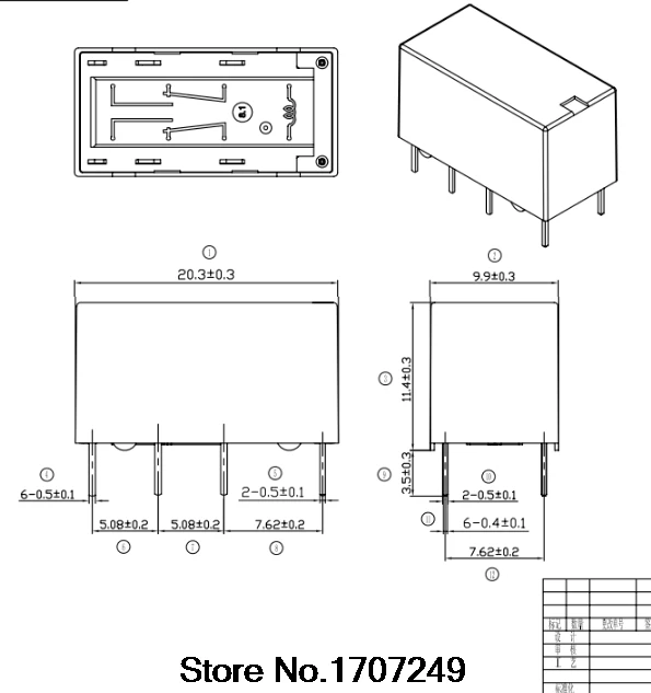 HRS2H-S-DC5V-N Relay 5V 8 Chân 2A – ĐIỆN TỬ TUYẾT NGA