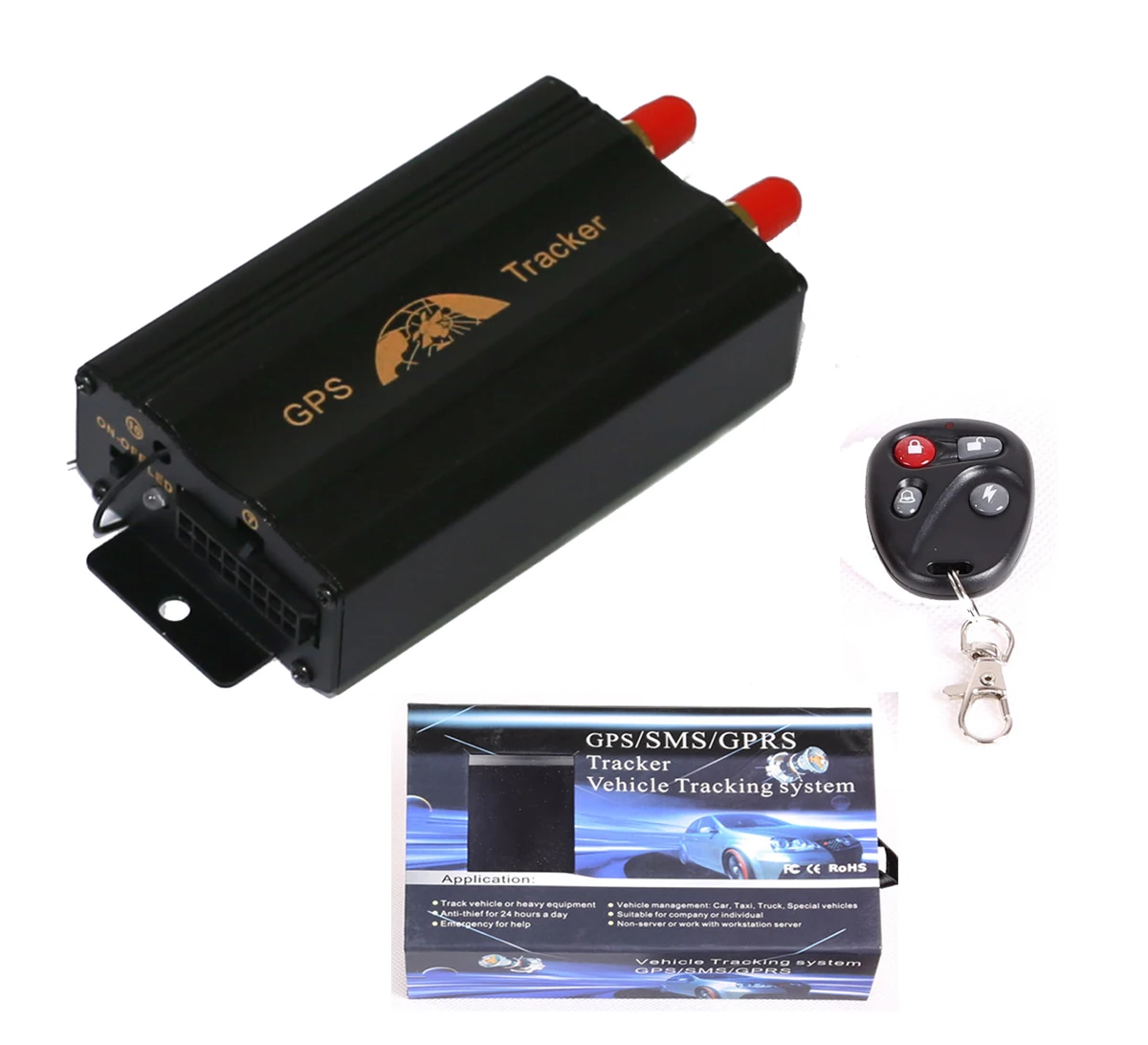 Coban Truck Gps Tracker Tk103b Dual Sim Card Car Sms Gps Gsm Gprs
