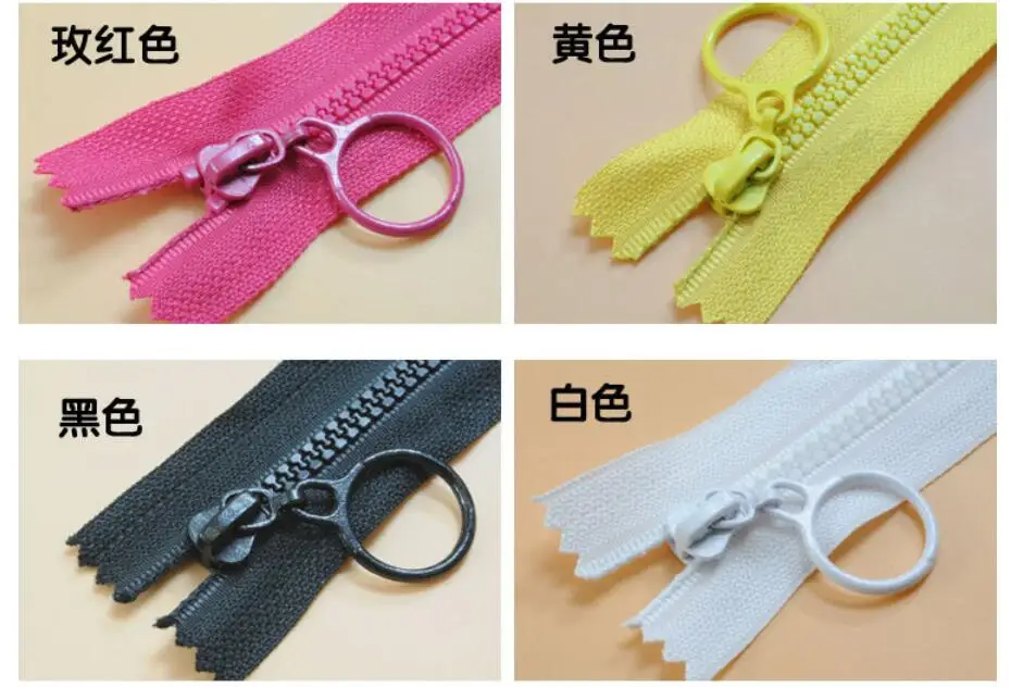 1pcs No. 3 resin zipper spot Colorful children's zipper Sleeping bag ...