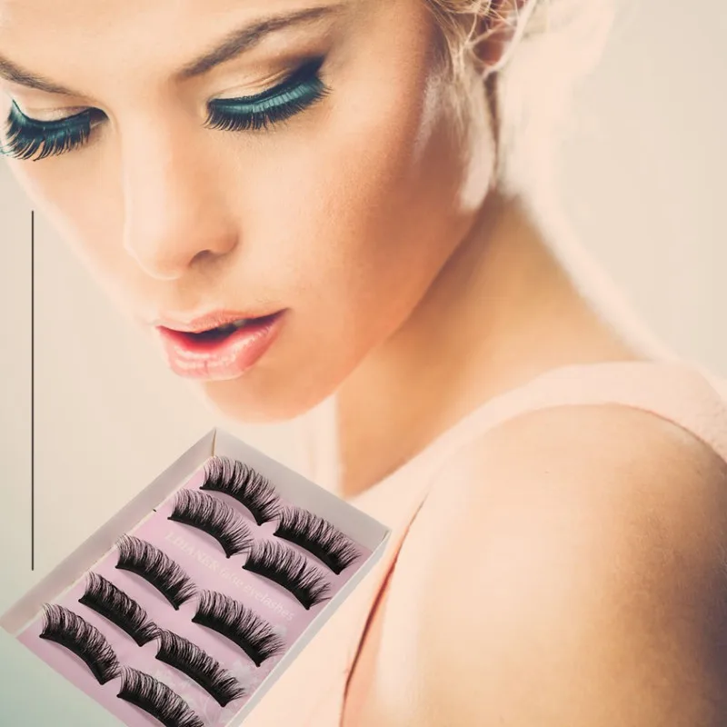 5 Pairs False Eyelashes Maquiagem Eyelashes Mink Eyelashes Beauty Sexy Fashion Makeup Handmade