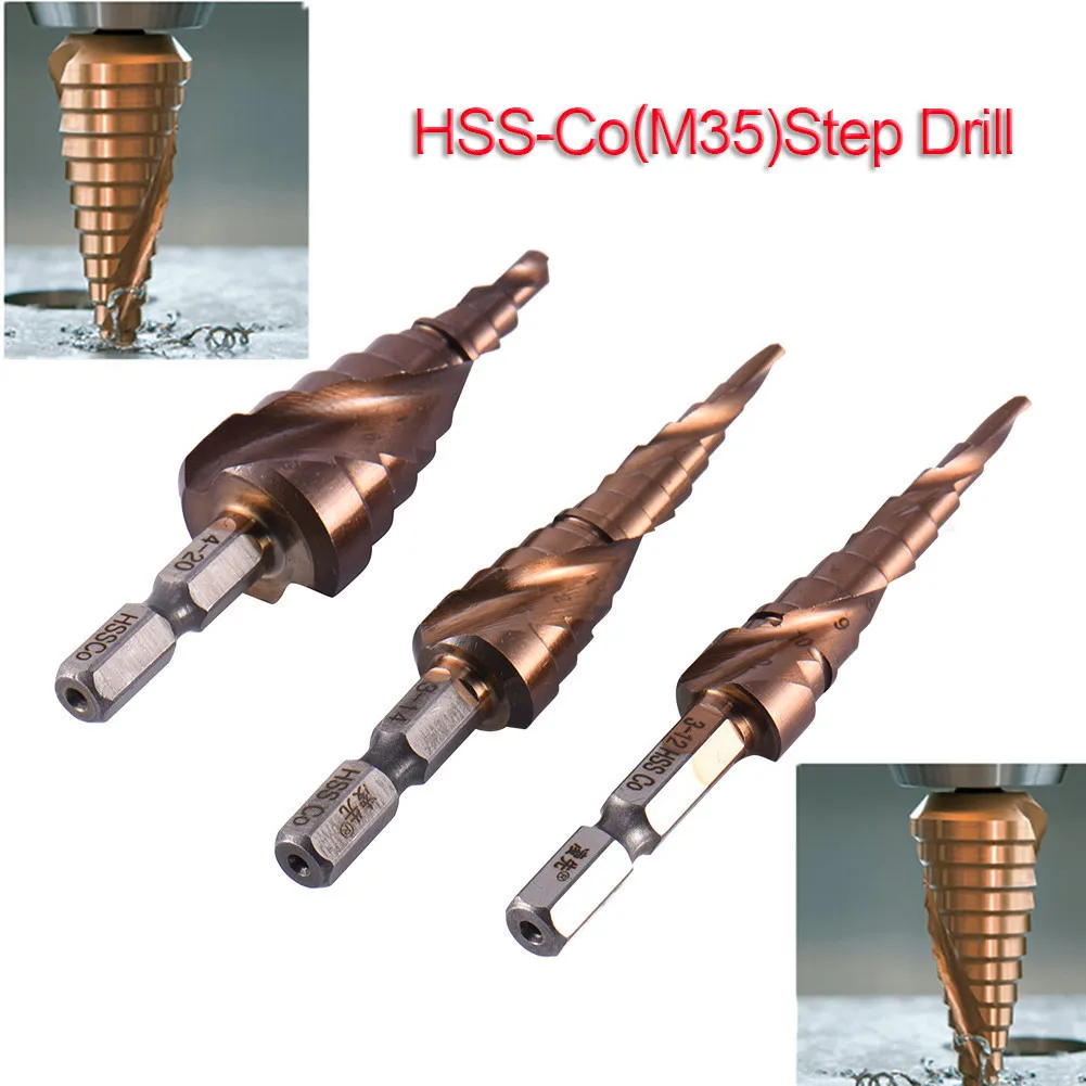 1 шт., HSS CO M35 из нержавеющей стали, металлическое ступенчатое ...