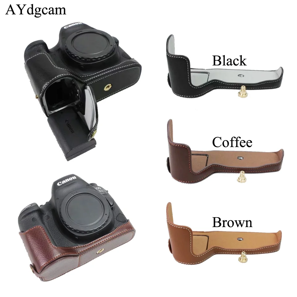 Leather Camera Case Bag Cover | 6d Canon Camera Cover | Canon 6d ...