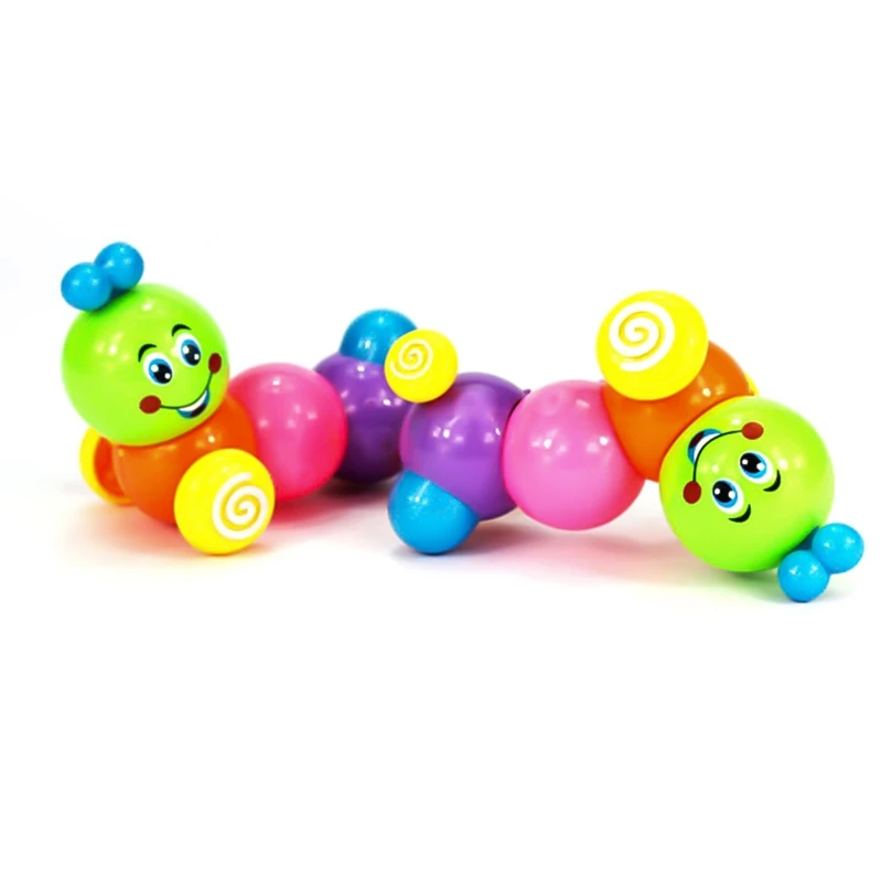 colorful caterpillar Twist worm puppet changeable shape kids early ...