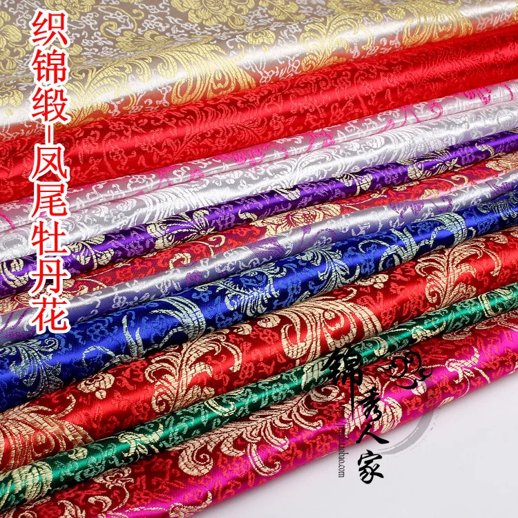 Tela de brocado COS disfraz Hanfu kimono tela de satén de seda ...