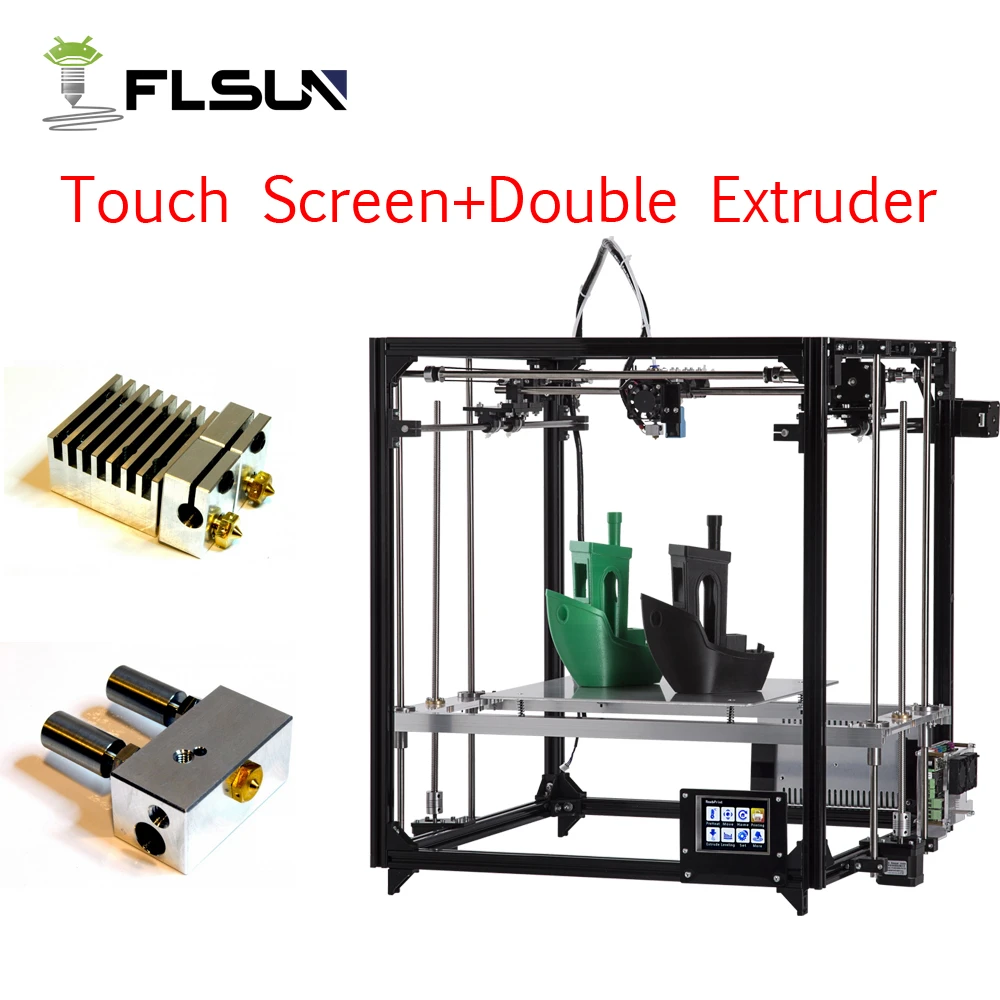 Flsun 3D Printer High Precision Large printing size 260*260*350mm 3d Printer Kit Hot Bed One ...