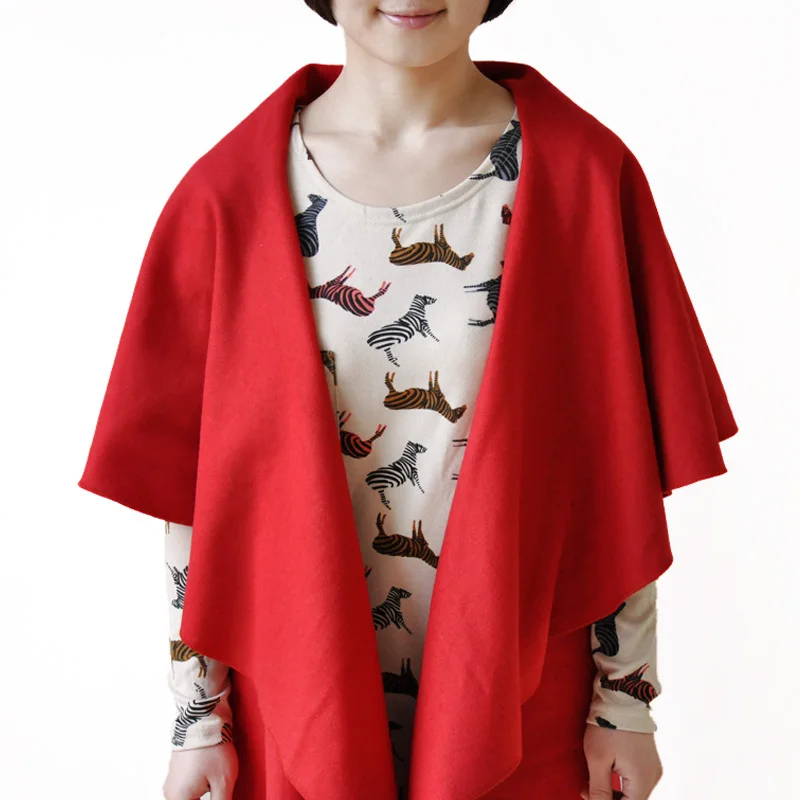 Rglt 2012 all match solid color semi cirle cape cloak double faced|cape ...