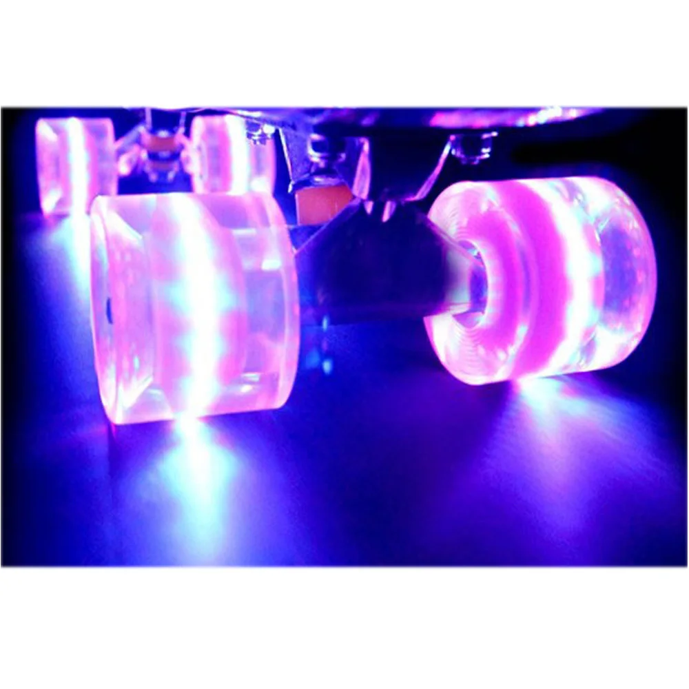LED-Light-Up-Skateboard-Wheels-Blank-Pro-22-Skate-Fish-Board-Longboard ...