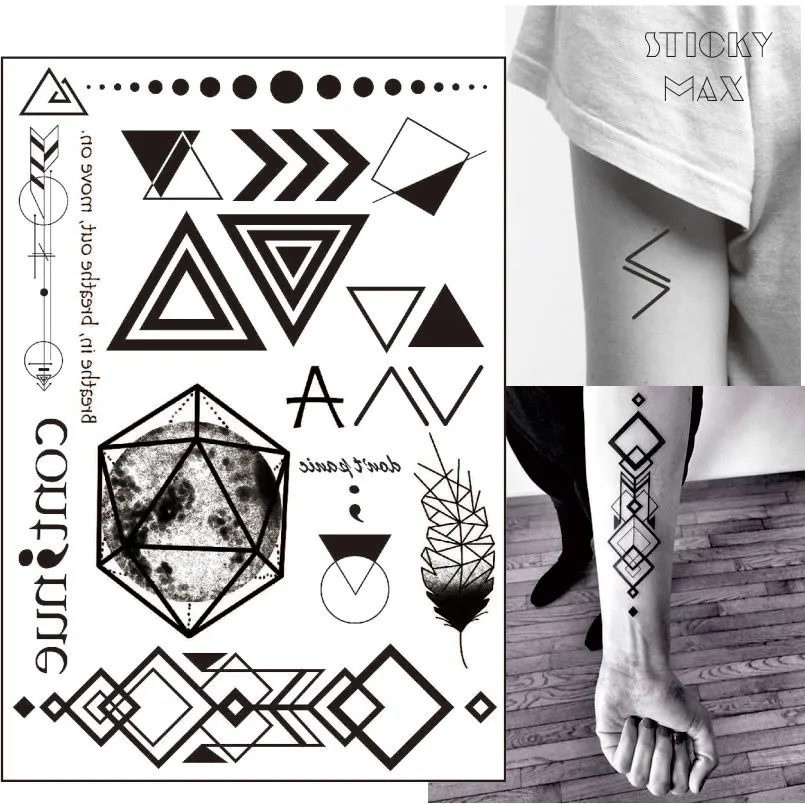 Geometric Square Tattoo