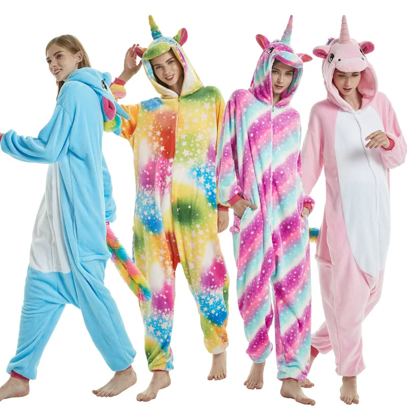 Best Seller Adults Pajamas All in One Pyjama Animal Suit Cosplay Women ...
