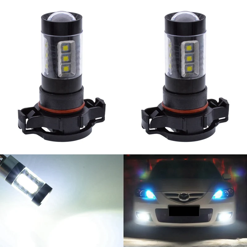 H16 5202 Fog Light 80W Creechip LED Car Styling Fog Lamp Bulb Auto ...