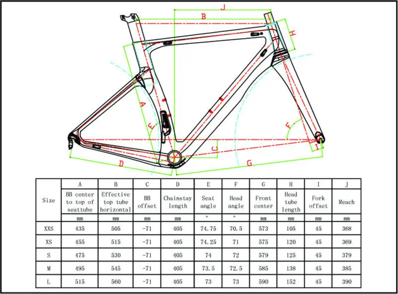 2017 Carbon Road Bike Frame Cipollini NK1K T1000 3K Carbon Bicycle Frameset Bike Frames Size XXS ...