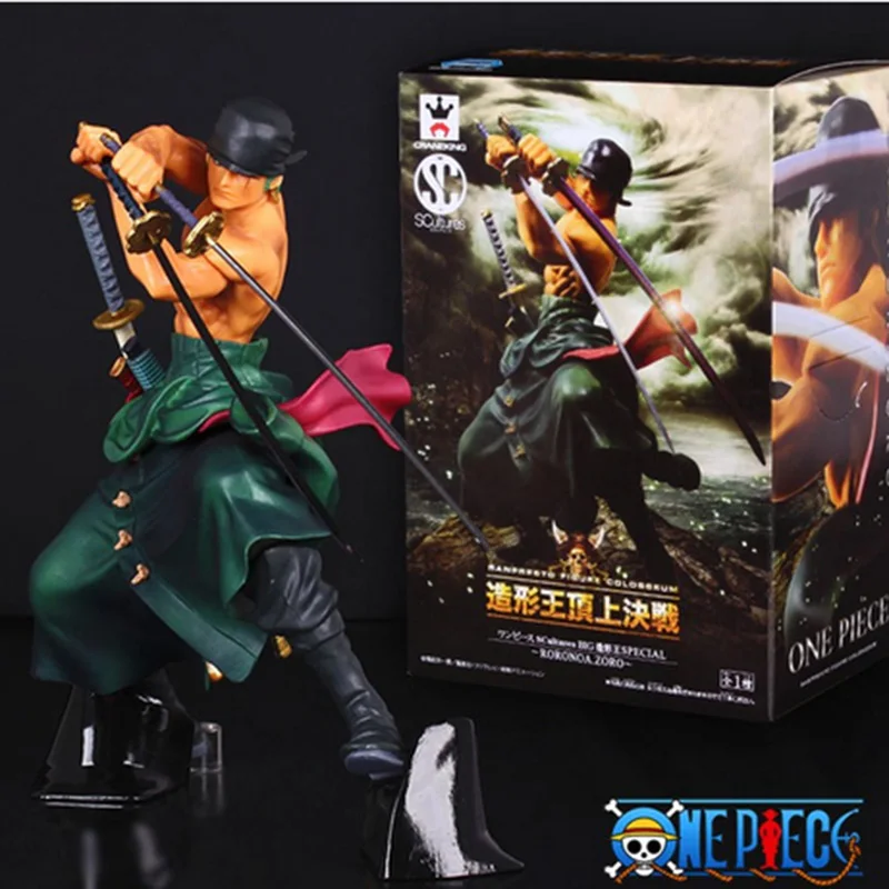 One Piece Action Figure Roronoa Zoro Toy Championship Special Battle Version Roronoa Zoro Swords