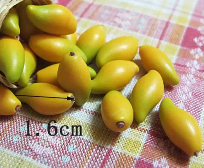 Dolls & Miniatures 10 pieces Miniature Mango with wooden box for ...