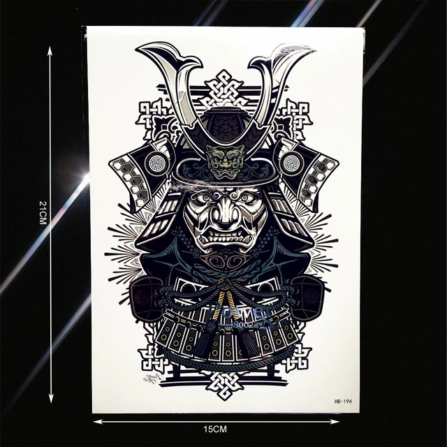 Samurai Mask Tattoo Arm