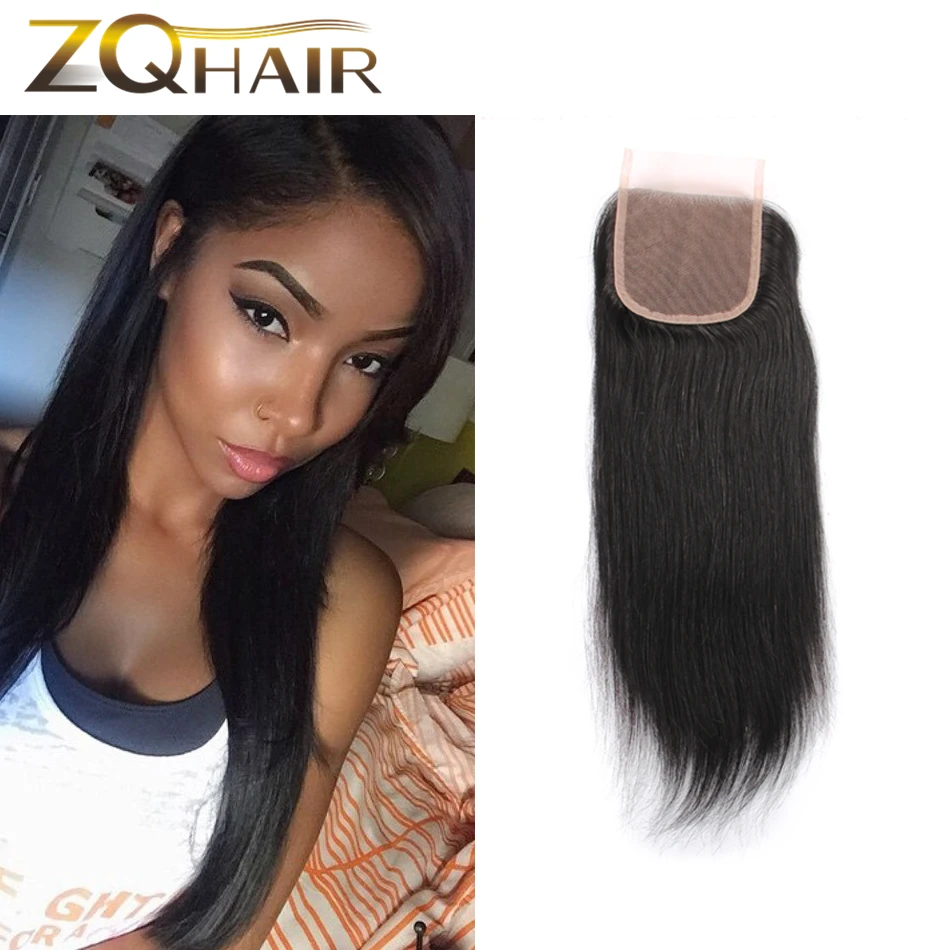 Big Promotion 8a Brazilian Straight Lace Closure Brazilian Hair Closure ...