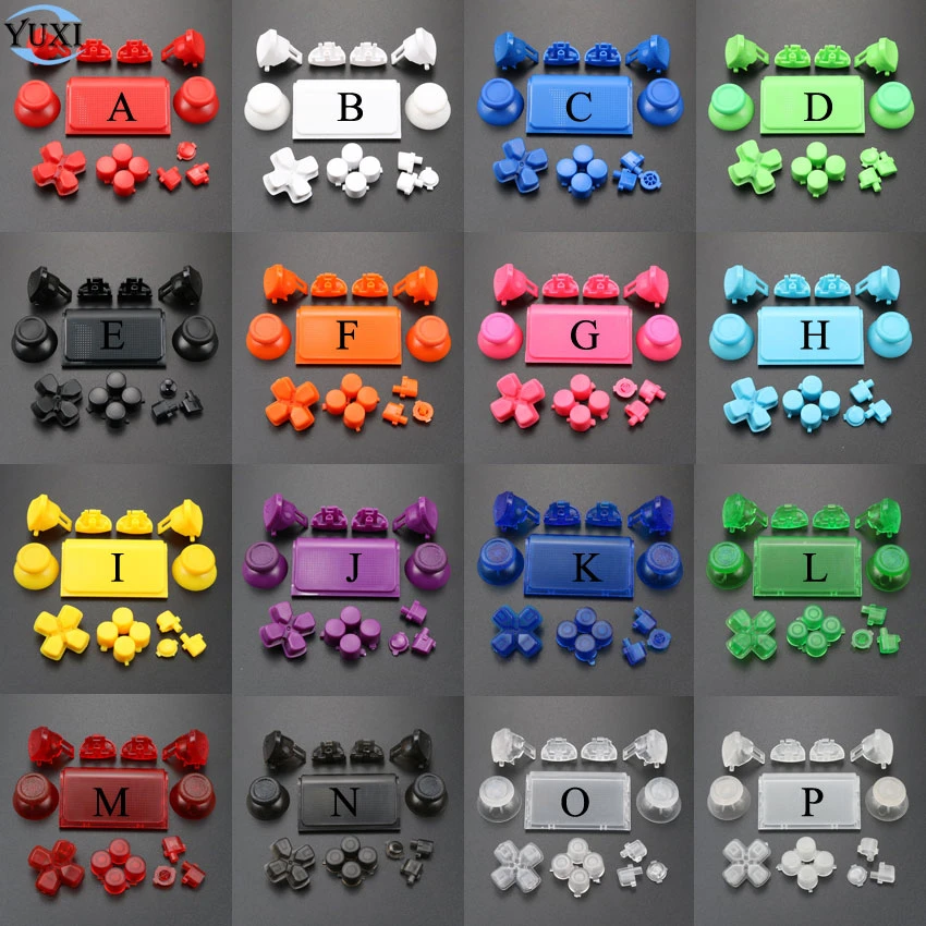 Yuxi Full Set Joysticks Dpad R1 L1 R2 L2 Direction Key Abxy Buttons Jds ...