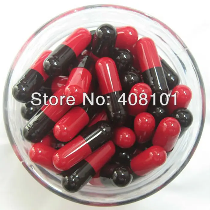 5-000pcs-bag-Size-00-Black-Red-Color-Gelatin-Capsule-Capsule-Shell ...