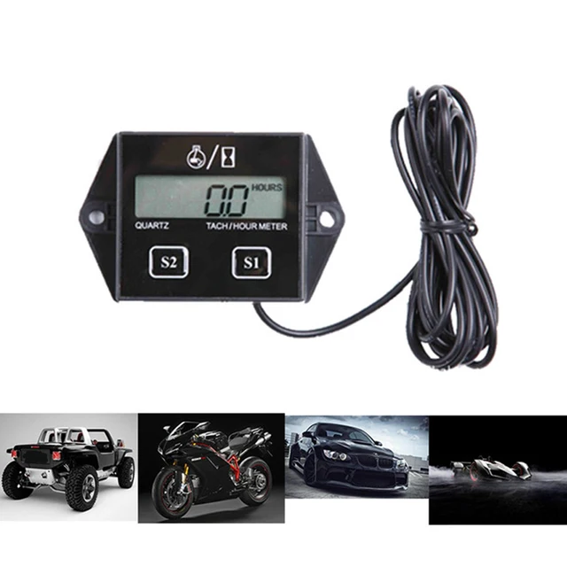 Inductive RPM Gauge Aelevate Digital Tach Hour Meter - Inductive RPM ...