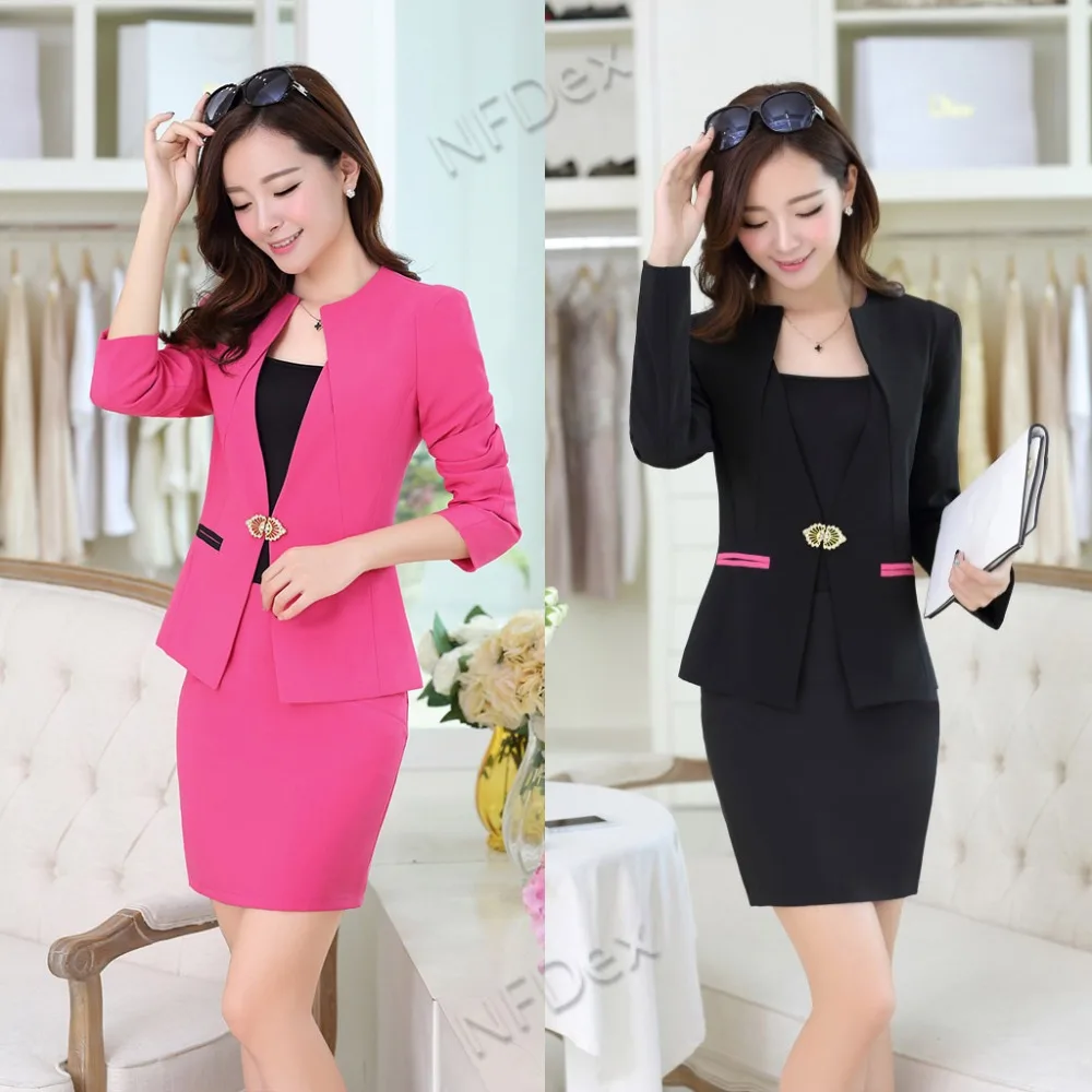 2014 fall series autumn design Korea fashion office long sleeve office ...