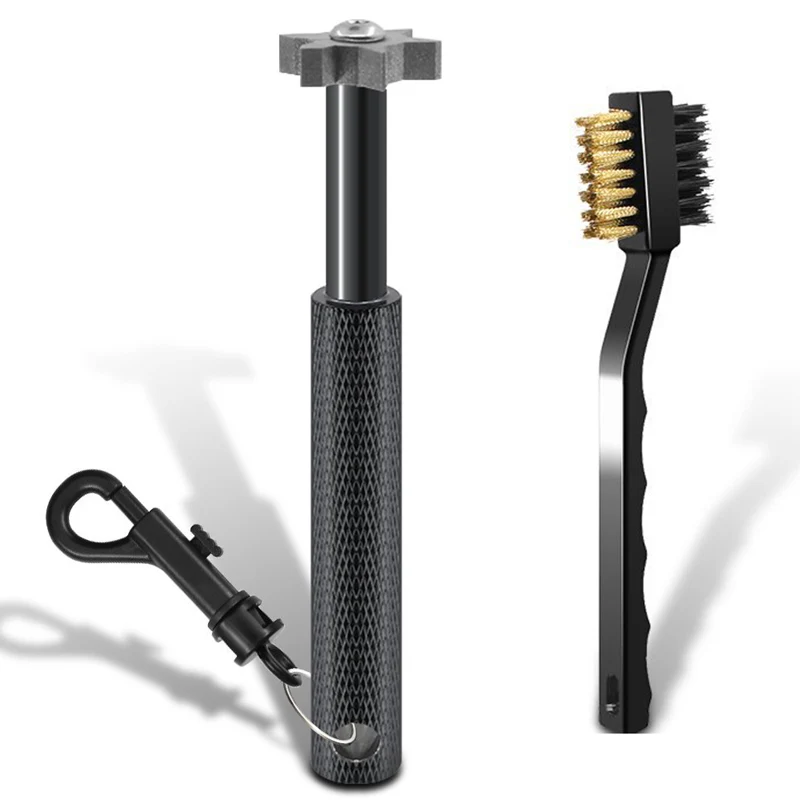 골프 클럽 그루브 샤프너 1 개 골프 브러시 웨지 및 아이언용 클리닝 및 샤프닝 키트 골퍼용 신제품 1 개